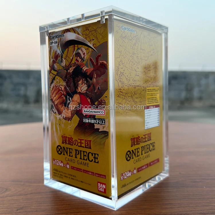Shp Uv Resistance English Tcg One Piece Card Game Acrylic Display Case ...