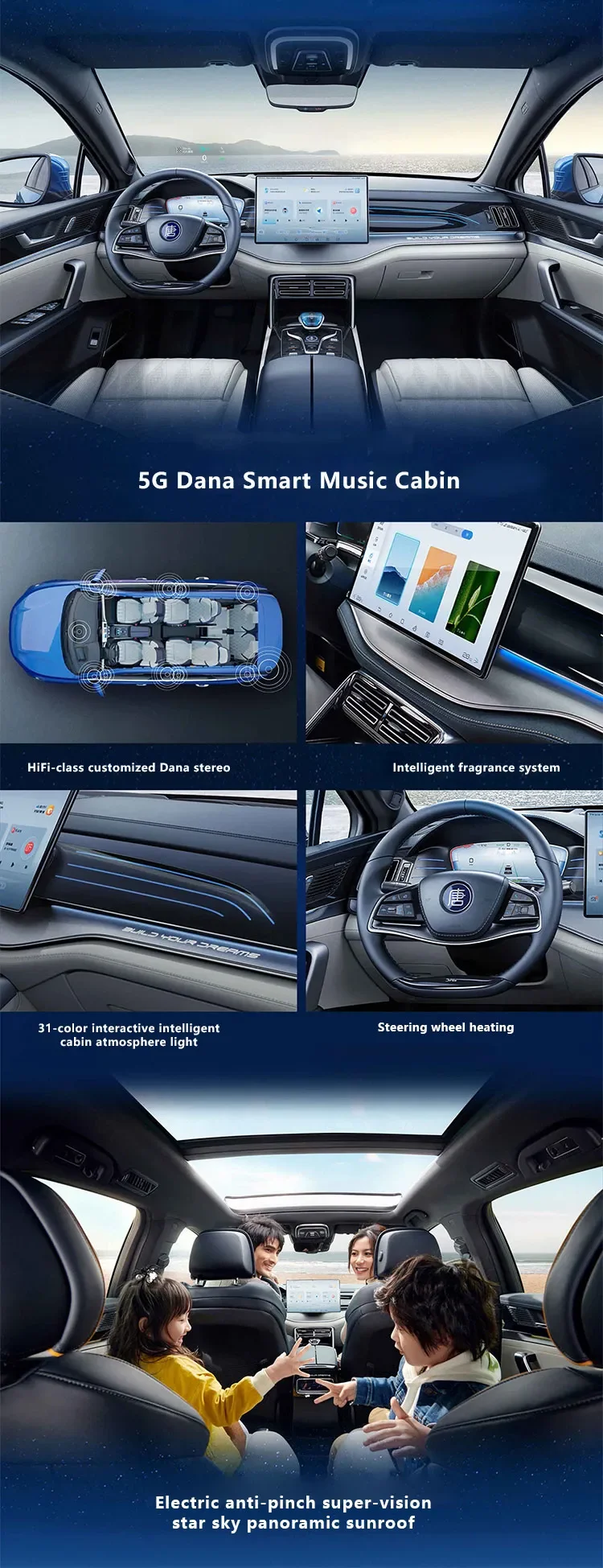 Right Hand Drive Electric Car Suv Ev 4wd Side Step Dm-i 2023 730km Byd ...