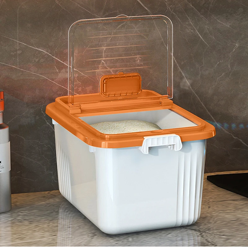 14kg Press The Rice Barrel Seal Moisture-proof Rice Storage Box Grain ...