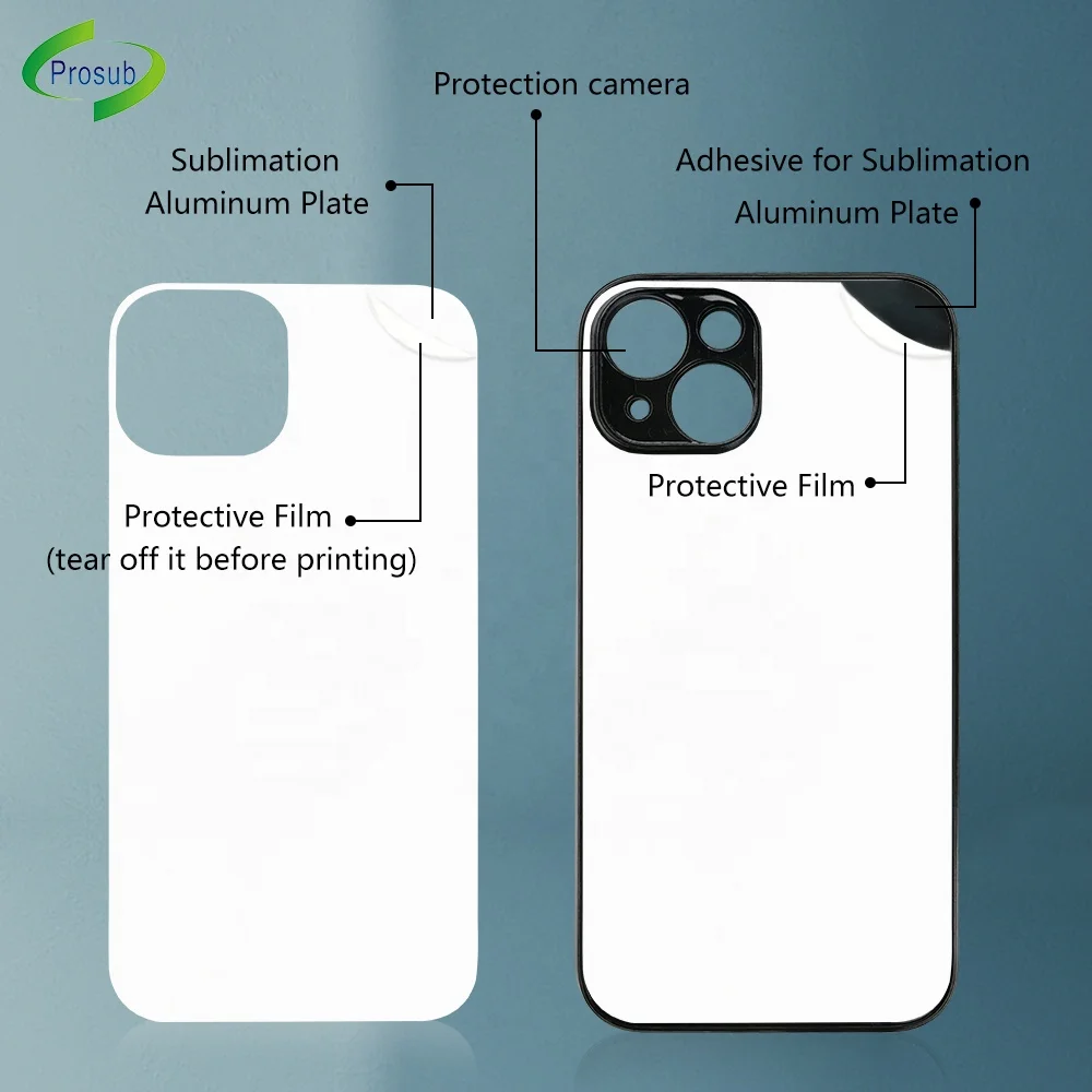 Prosub For Iphone 14 Pro Max Sublimation Mobile Cover 2d Tpu+pc Strong ...