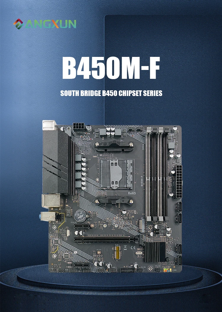 AMD B450 Chipset Motherboard - 64GB DDR4 Gaming PC Mainboard