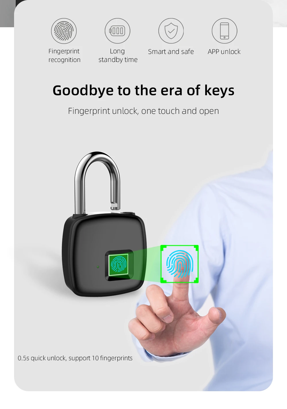 Glomarket Smart Door Lock Tuya App Unlock Mini Digital Electronic ...