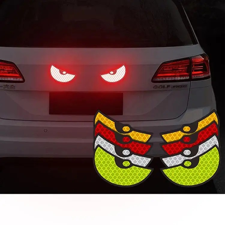Reflecting Car Stickers Anti-Collision Night Vision Warning Stickers ...