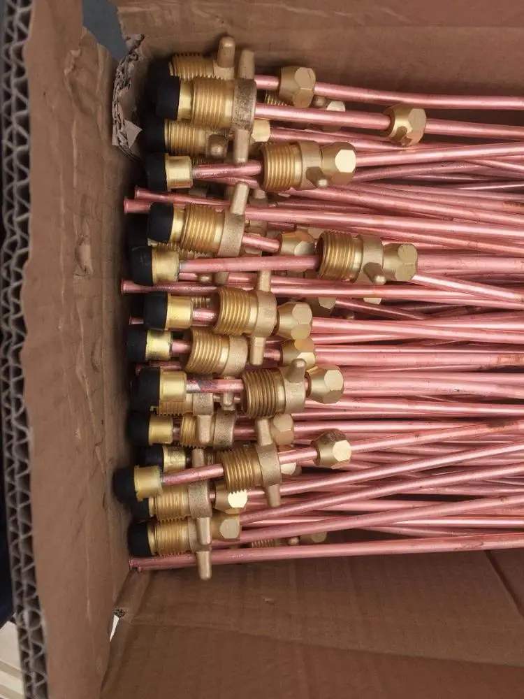 Brass Lpg Gas Fitting Gas Connector Straight / Rolled Pigtail For Gas ...