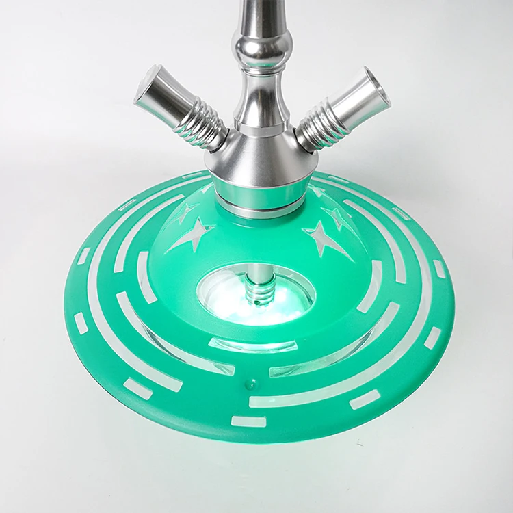 New Design Acrylic Led Light Shisha Set Chicha Complet Hand Hookah ...