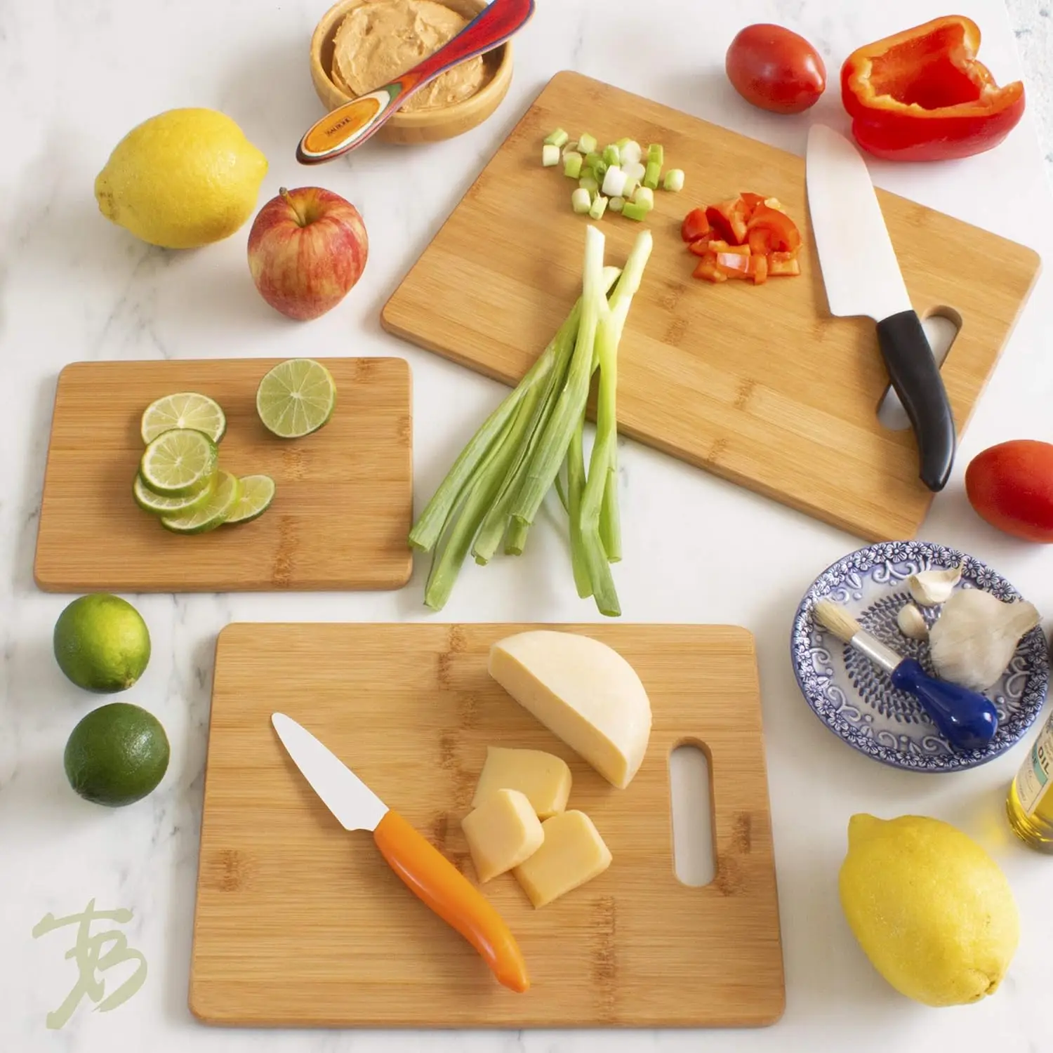 3-piece Bamboo Cutting Board Set; 3 Assorted Sizes Of Bamboo Wood Cutting Boards For Kitchen ...