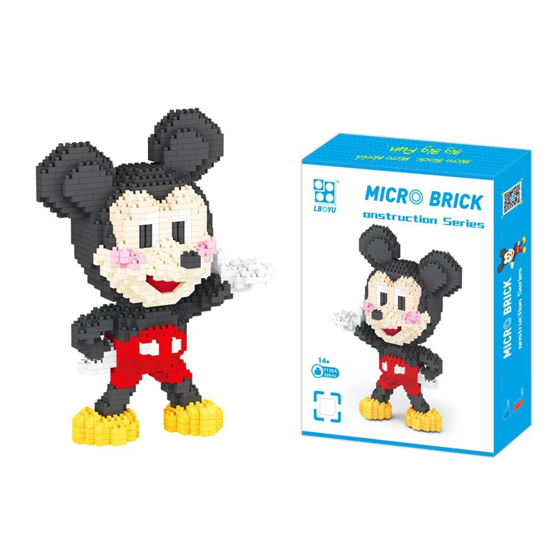 LBOYU Cartoon Collection - Build Mickey and Minnie Bricks