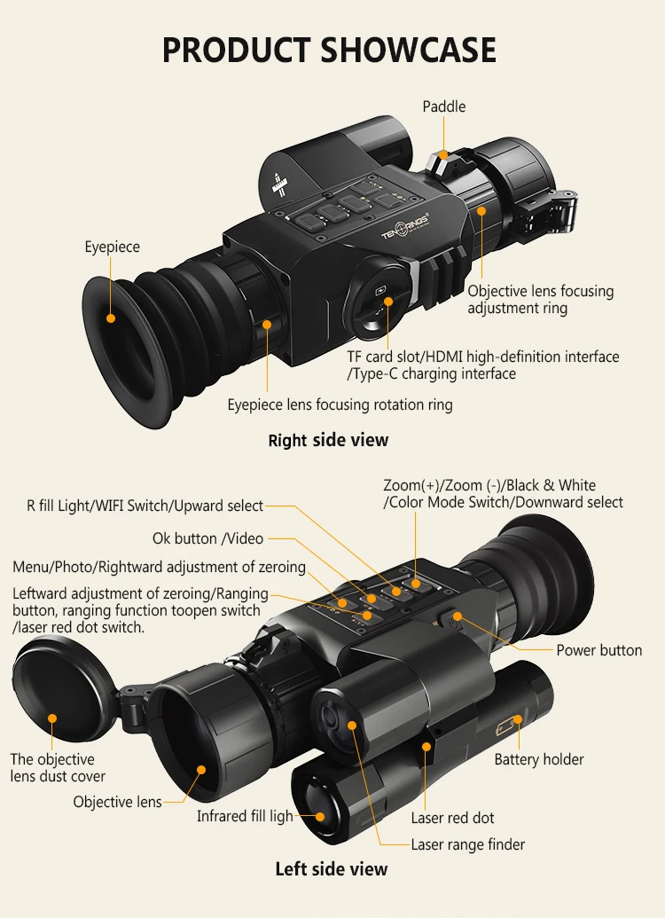 Hot Sale Night Vision Scope 1080p Digital 700m Ir Day And Night ...