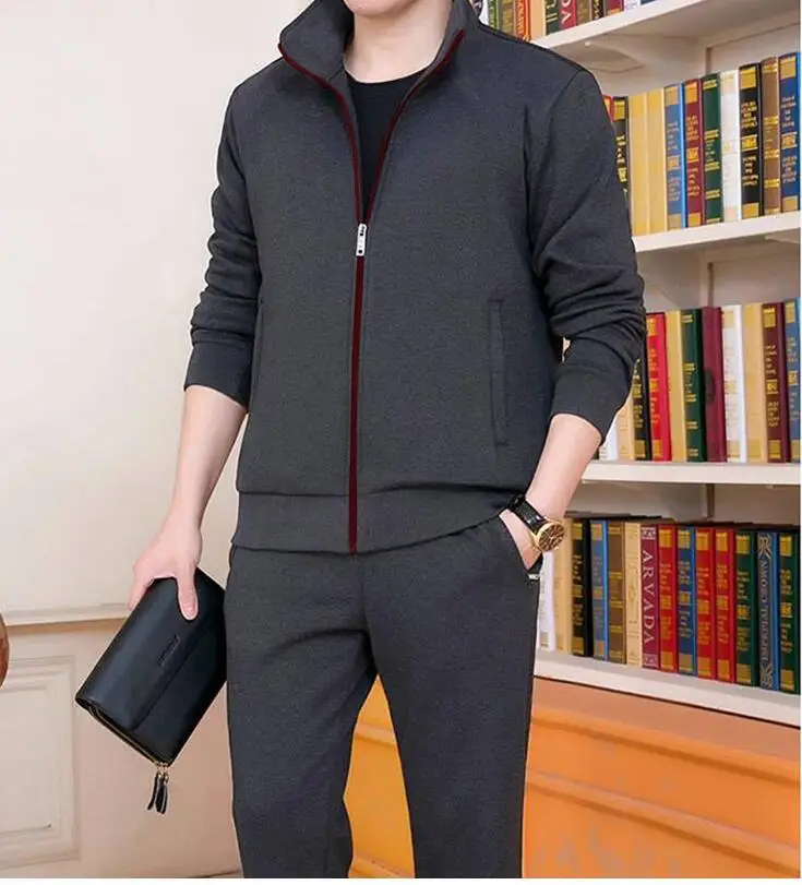 Men's Spring and Autumn Two Piece Sets - Casual Sports Fashion