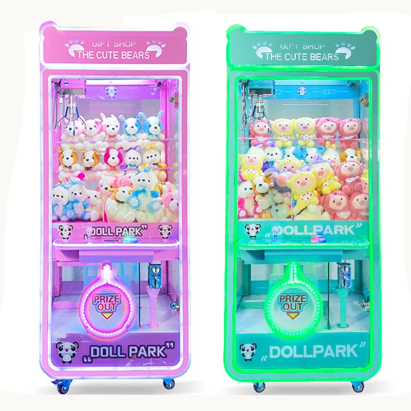 4 Person Mini Claw Machines Locker Box Claw Robot Game