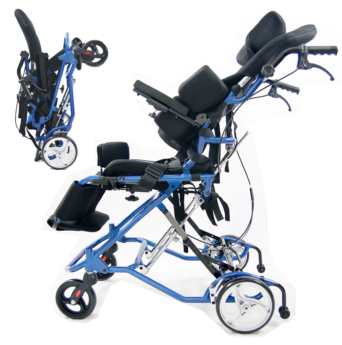 Cerebral Palsy Child Portable Wheelchair Ultra Lightweight Folding ...