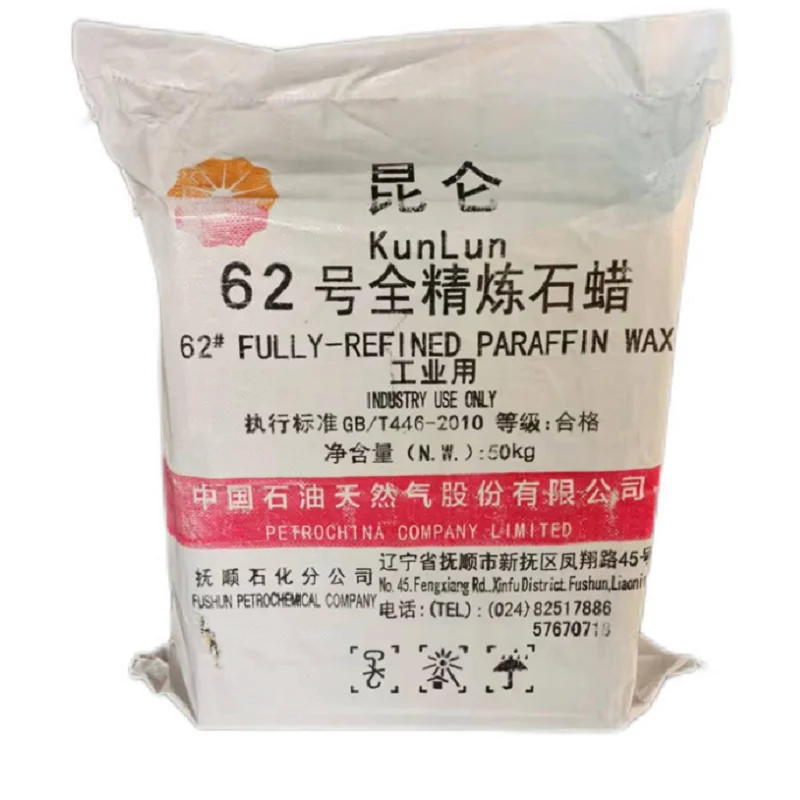White Paraffin Wax 56 58 60 Crude Paraffin Solid Granules Wax For Low ...