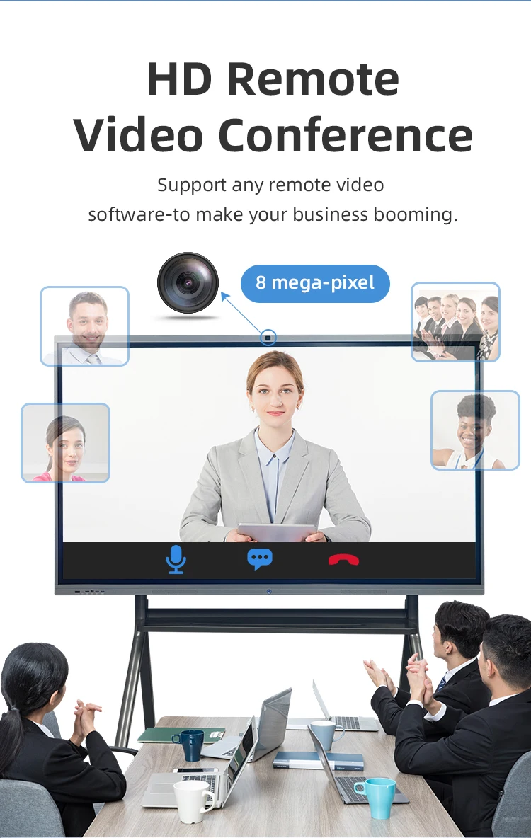 Smart Board 65 Inch 4K HD - Collaborative Meeting Whiteboard