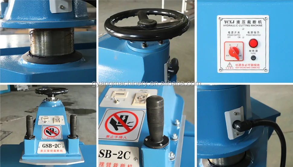 Hydraulic Swing Arm Cutting Machine for Crafts & Leather