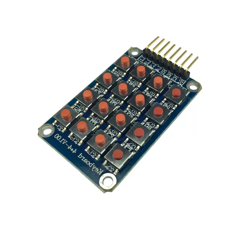 Micro Switch Direct Insertion 4x4 Matrix Keyboard 16 Button Mcu Development Board External ...