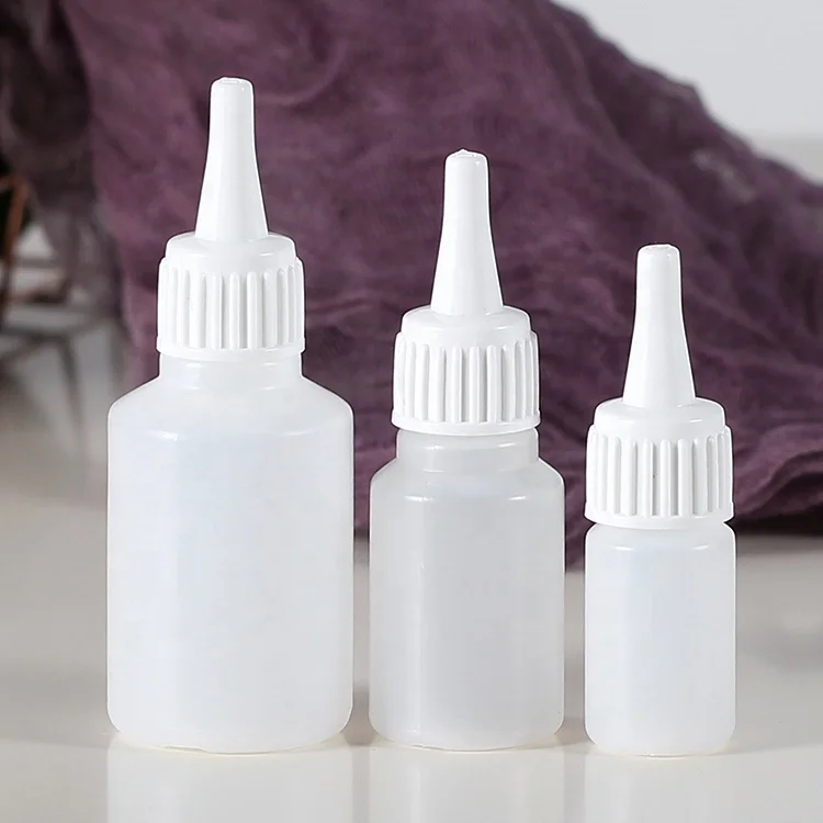 15ml 25ml 60ml Hdpe Empty Plastic Squeeze Bottle Super Glue Bottle With ...