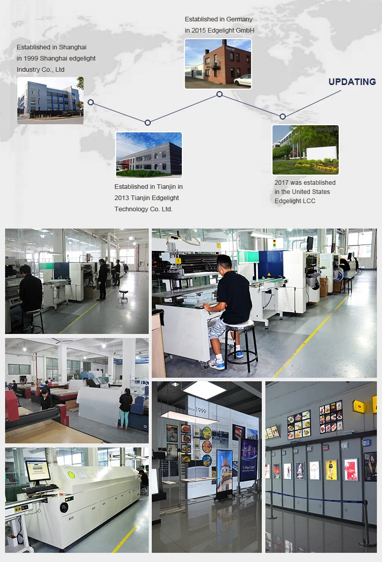 Led Lighted Box Frameless Profile Display For Advertising Exhibition ...