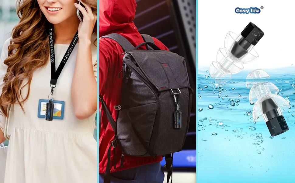 Recoo OEM Concert Noise Cancelling Filter Silicone Earplugs