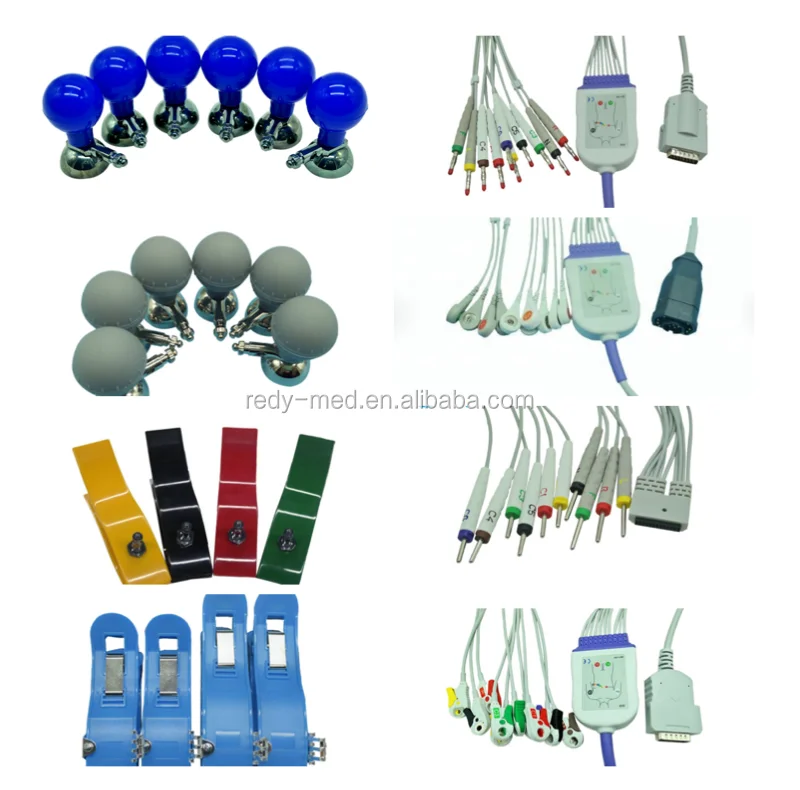 Multifunction Adult Wireless Limb Clamp - Reusable ECG Electrodes