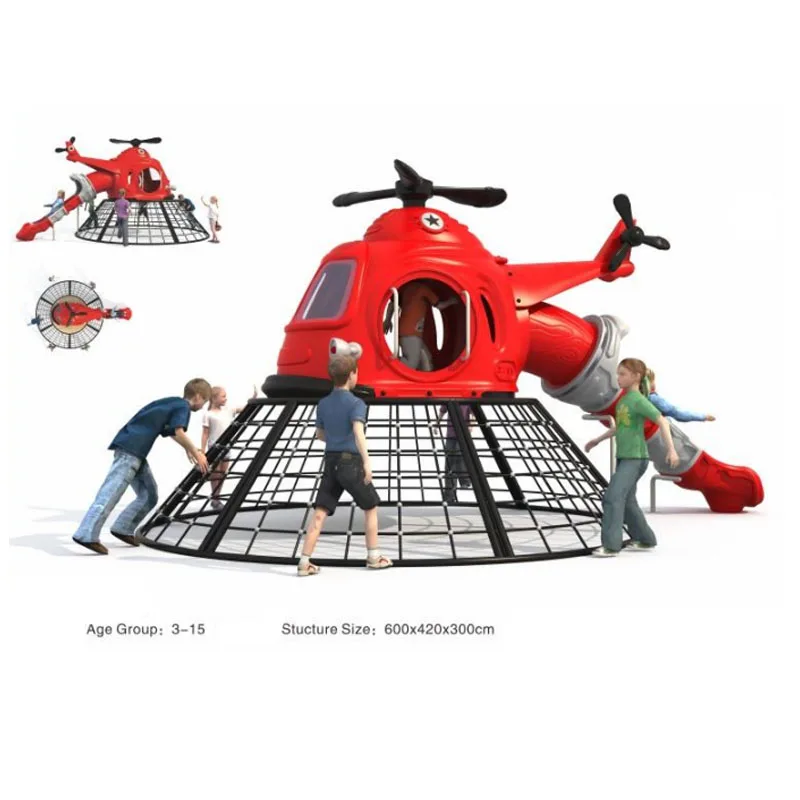 Commercial Playground Equipment Aircraft Helicopter Theme Outdoor ...
