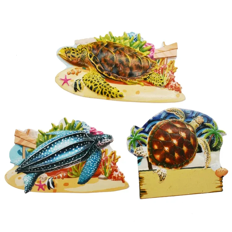 Wholesale 3d Resin Turtle Magnet Custom Souvenir Fridge Magnet Resin ...