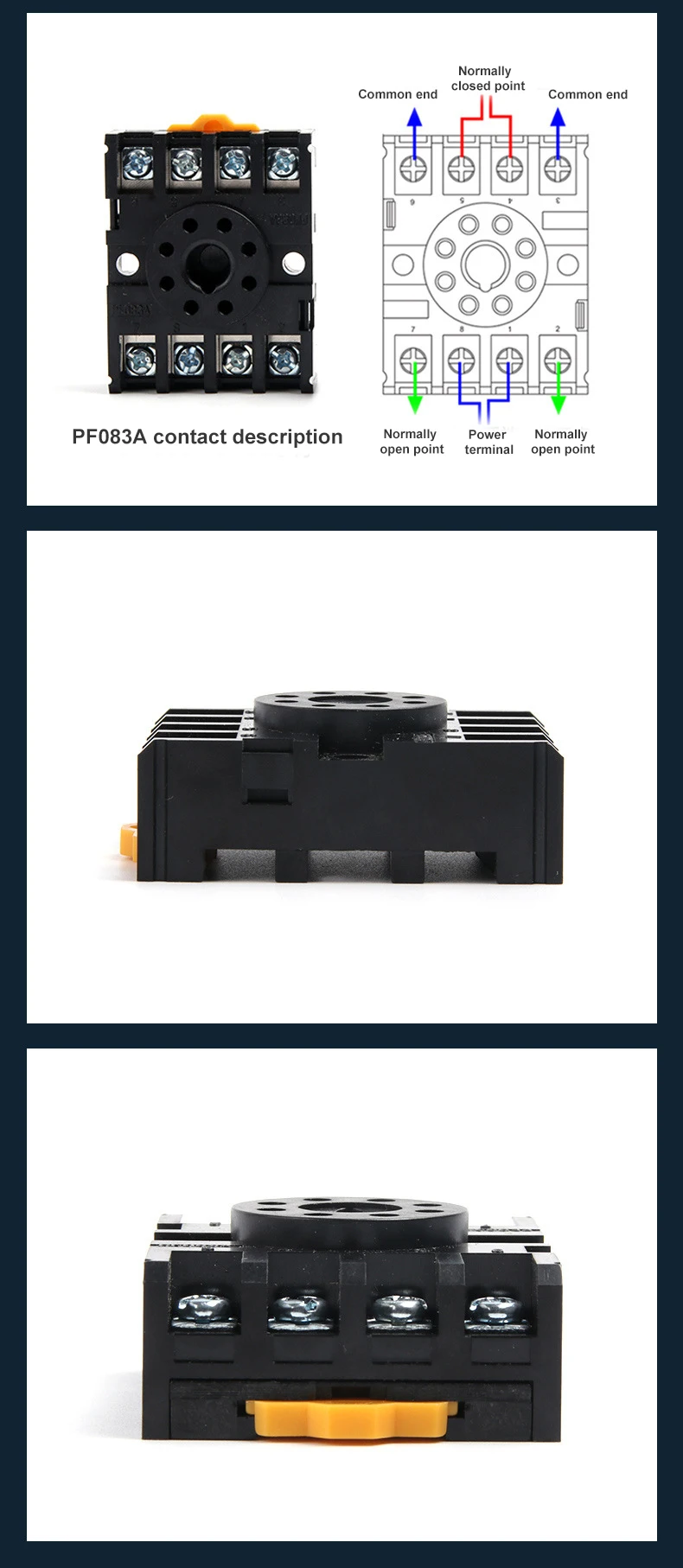 PF083A Relay Socket - Smart Power SSR Relays Switch Base