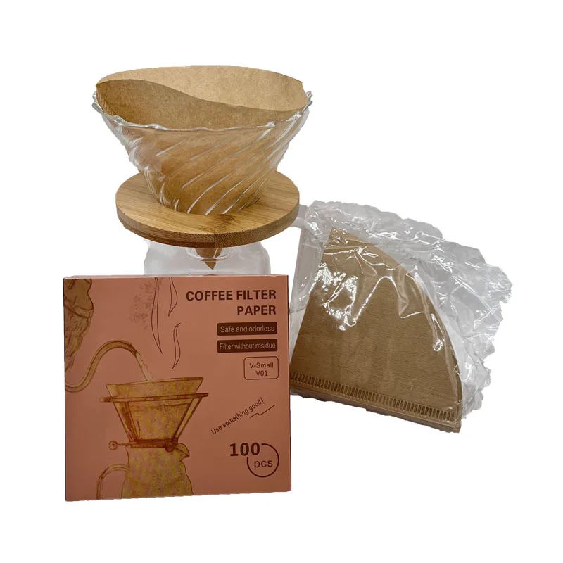 Natural High Quality Vo2 Type Filter Papers Unbleached Coffee Filter ...
