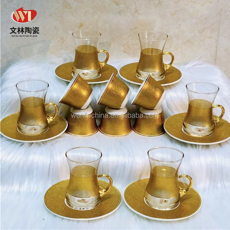 Wenlin Factory Kuwait Saudi Arabic Market 18pcs&36pcs 120ml Tea Set ...