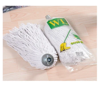 Factory Directly White Cotton Mop Floor Cleaning Mob With Pvc Coated ...