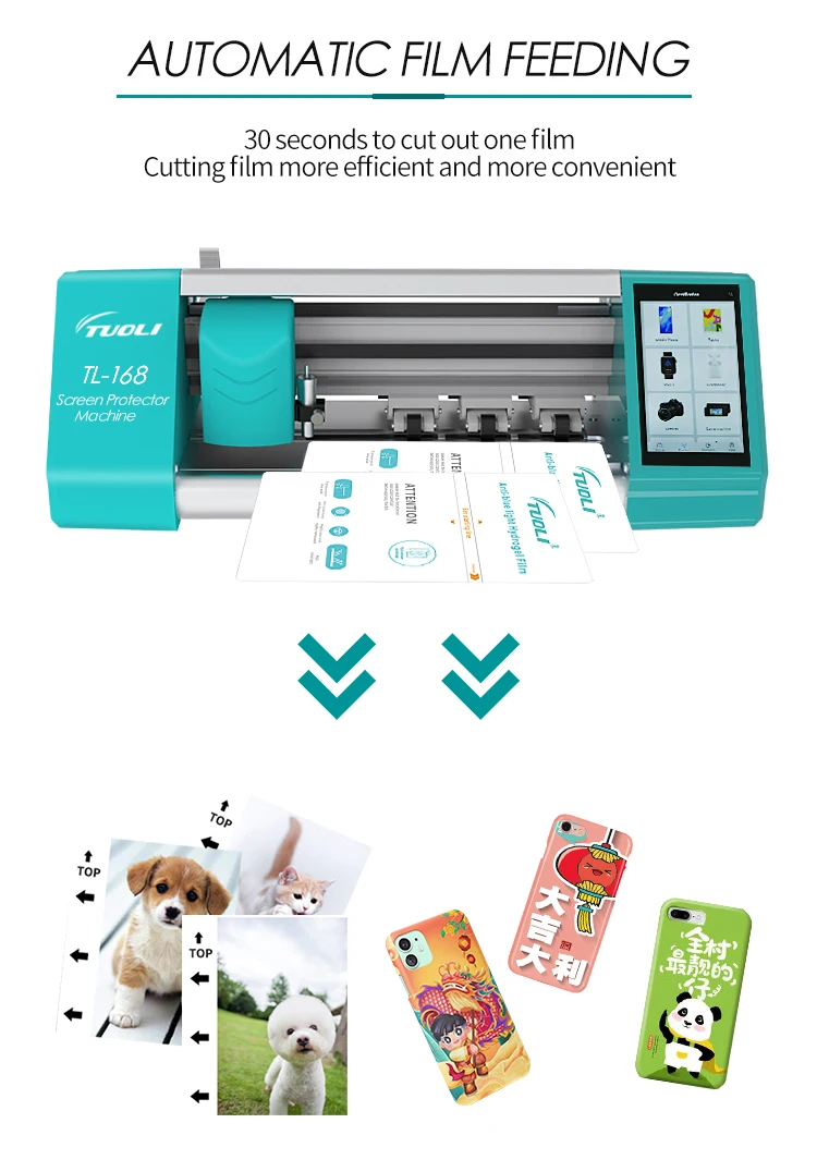 TuoLi Unlimited Mobile Phone Screen Protector Cutting Machine TPU ...