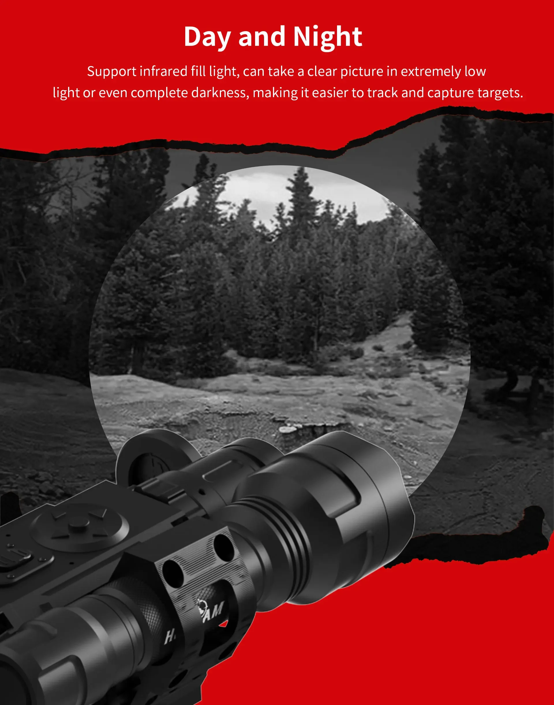 Runcam Hitcam 4k 10x Optics Zoom Digital Night Vision Riflescope Camera ...