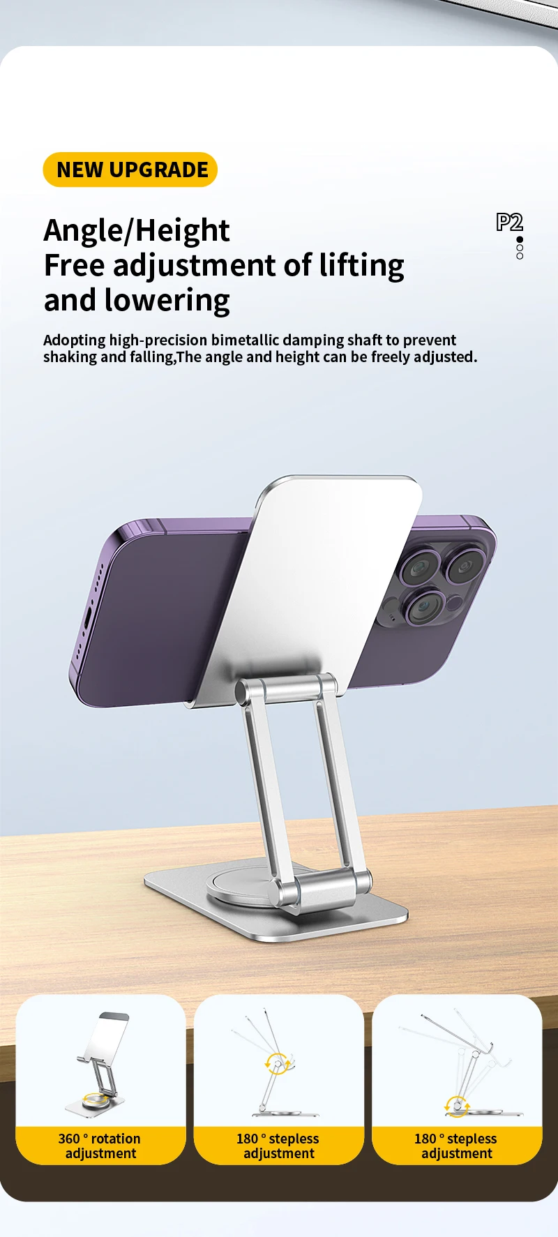 Support Para Tablet E Pc Telephone Mobile Holder Aluminum Alloy Mobile ...