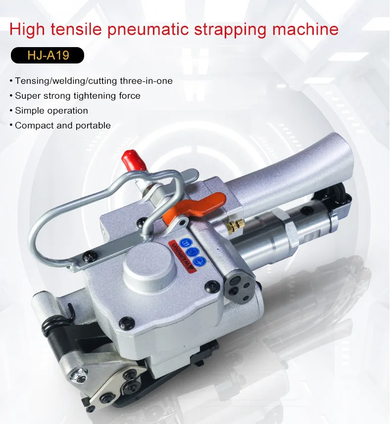 Pneumatic Strapping Tool 19mm PP PET Strap Bundling Machine Strapper ...