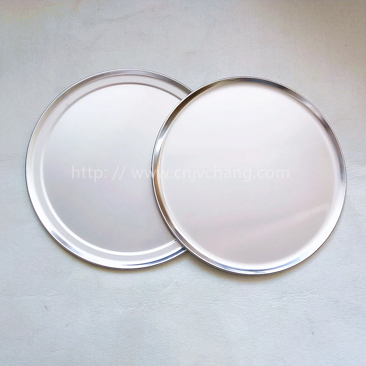 Juchang Aluminum Pizza Tray Pan Coupe Style Wide Rim Pizza Pastry ...