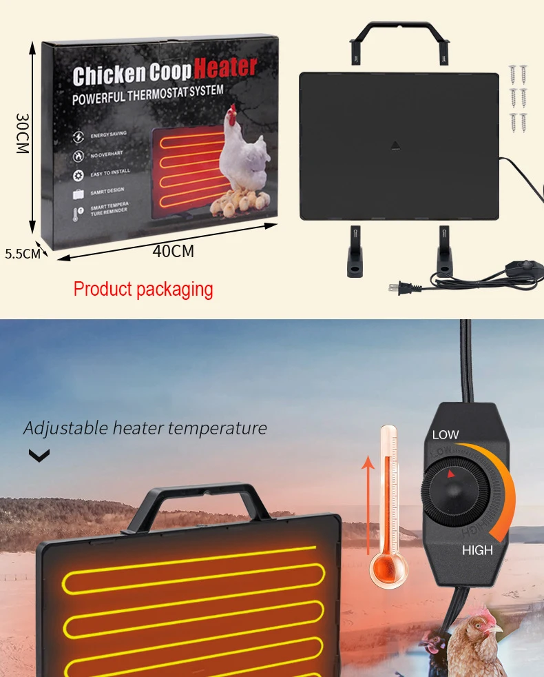Heating Plate Chicken Coop Heating Heater Dog Chicken Coop Heating Warm ...