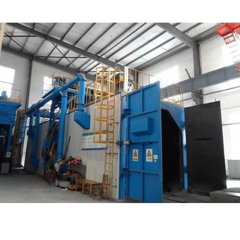 Container Blasting Sand Blast Room Conveyor Sandblasting Booth Grit ...