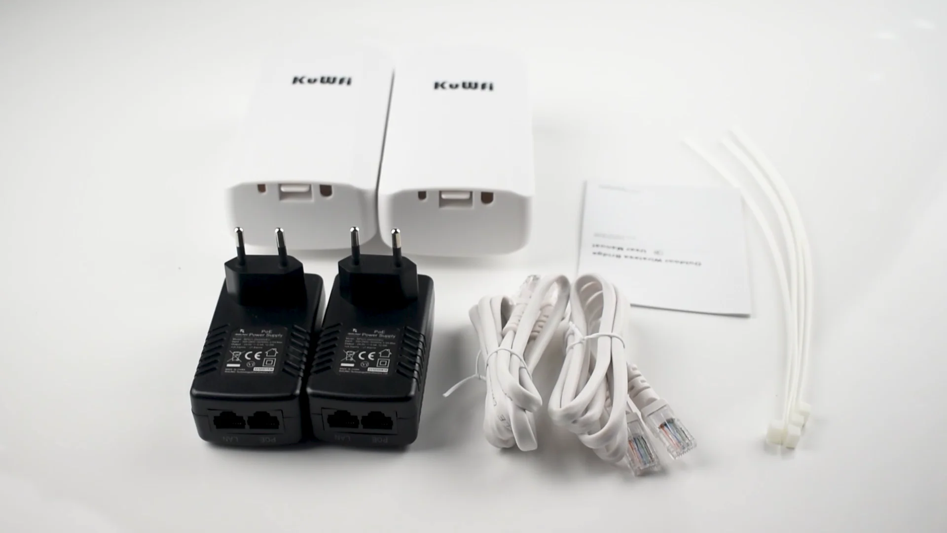 2km Long Range Kuwfi 300mbps Wireless Cpe P2p 24v Poe 12v 1a Dc Power ...