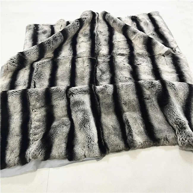Chinchilla Rabbit Fur Throw Tanned Rex Skins - Buy Chinchilla Rabbit ...