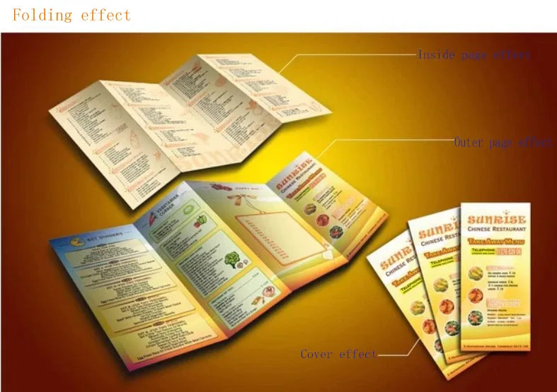 Leaflet Printing Advertisement Copperplate Multi-fold Printing Product ...