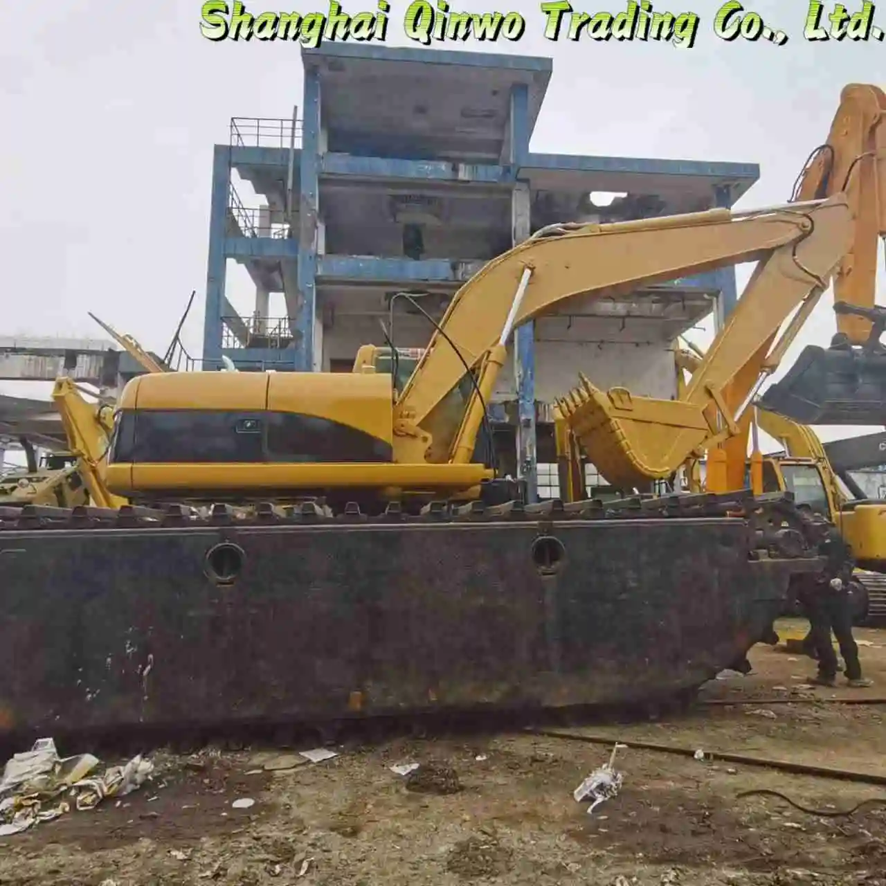 Used Caterpillar Cat 320c Amphibious Excavator 30 Ton Mini Dredge ...