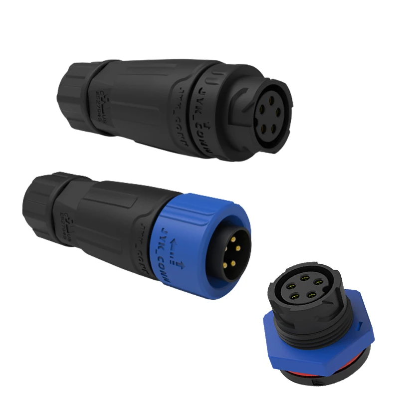 Factory Manufacture Self Lock 5 Pin Bulkhead Cable Outdoor Ip68 Ip67 ...