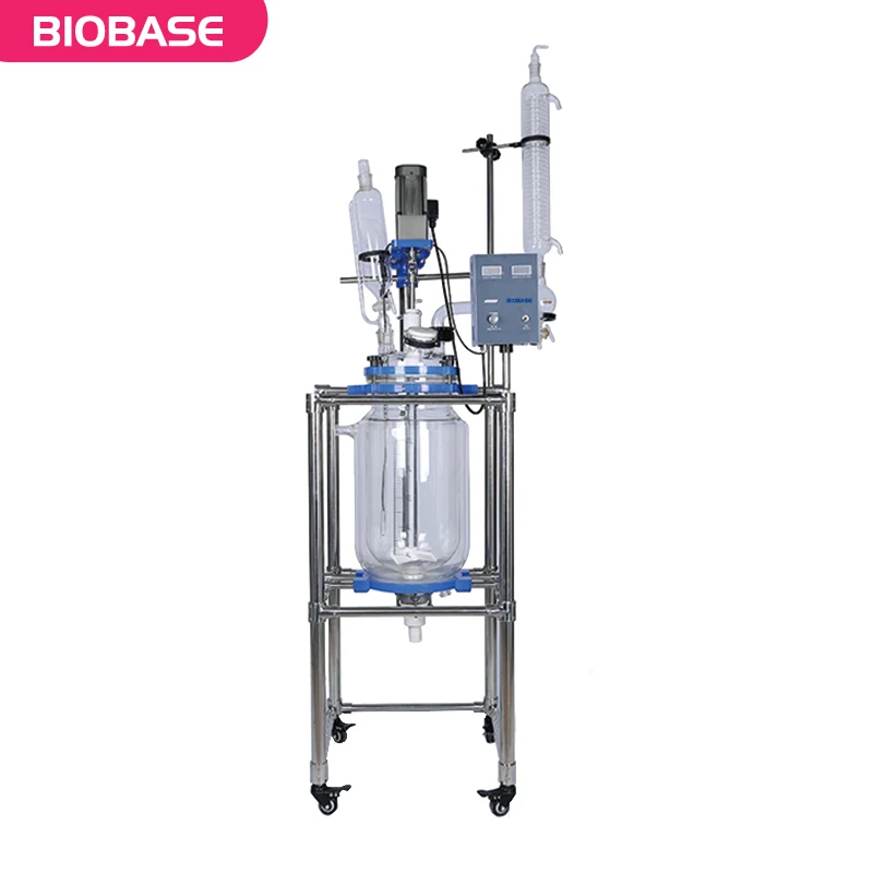 BIOBASE Lab Chemical Bioreactor - Jacketed Glass Agitator