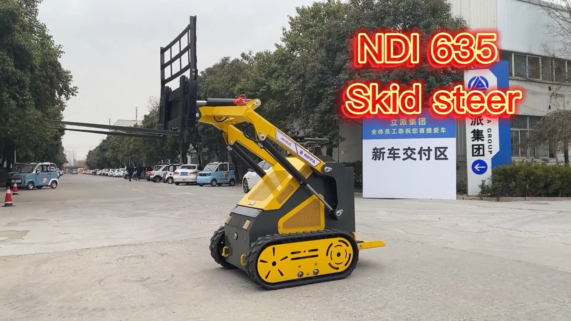 New Ce Epa Engine Diesel Wheel Crawler Minicargador Skidsteer Mini Skid Steer Loader Attachment ...