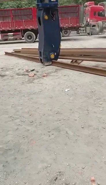 Beiyi Customized Excav Hydraulic Road Track Shear V Track Rail Metal ...