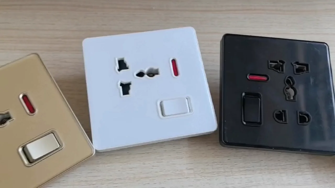 High Quality Uk 13a Doorbell Plate Switch Door Clock Hand Switch Grey ...