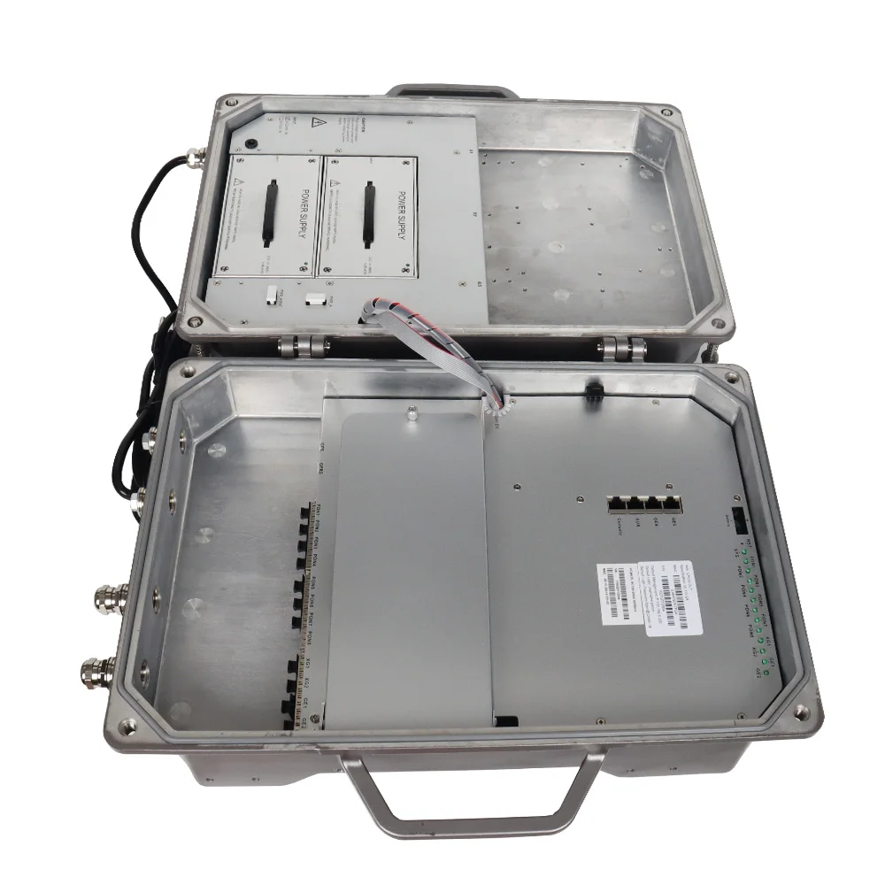 Modular Design Outdoor OLT EDFA 8 PON Ports with Dual Power