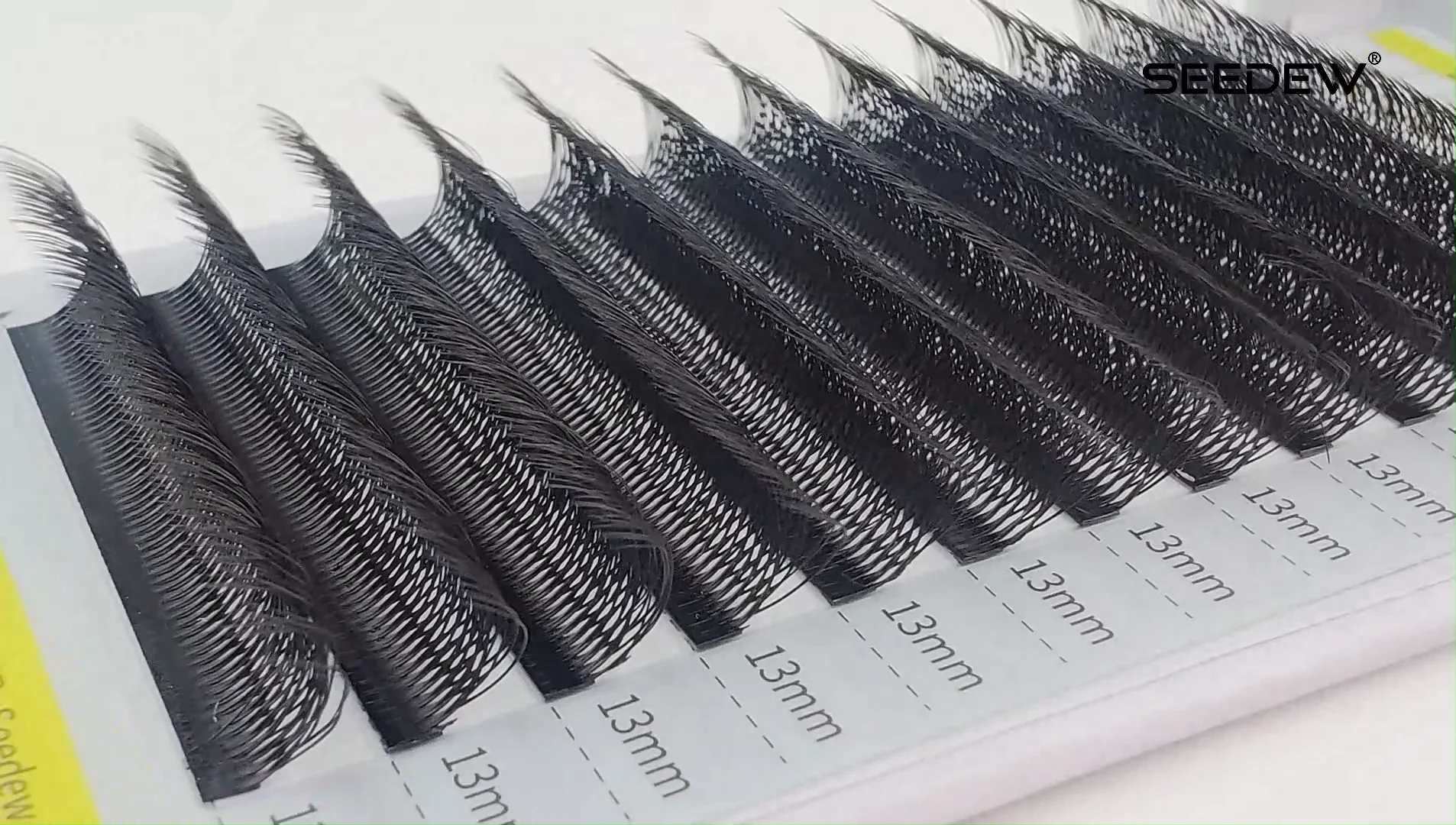 Seedew 8d Double Tips 4d W-shaped Eyelashes 12rows 0.07 C/d Full Dense ...