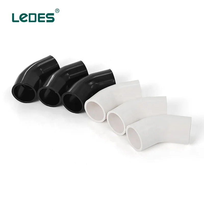 Ledes Australian Standard Pvc Conduit Fittings White Black 45 Degree ...