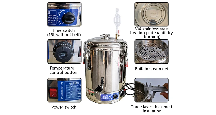 50L Electric Alcohol Distiller - Home & Commercial Use