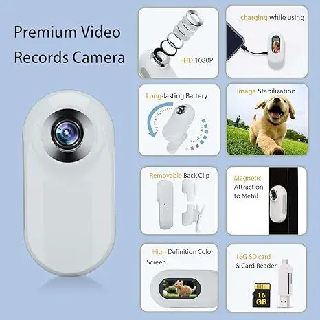 Custom Portable Outdoor Body Wireless Mini Sports Camera Pet Collars ...